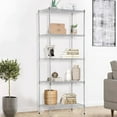 Walmart 5 Tier Steel Storage Shelves, Heavy Duty Wire Rack, 750 Lbs ...