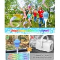 Beautysureup Bubble Machine, Outdoor Toy with LED Light, Adjustable ...