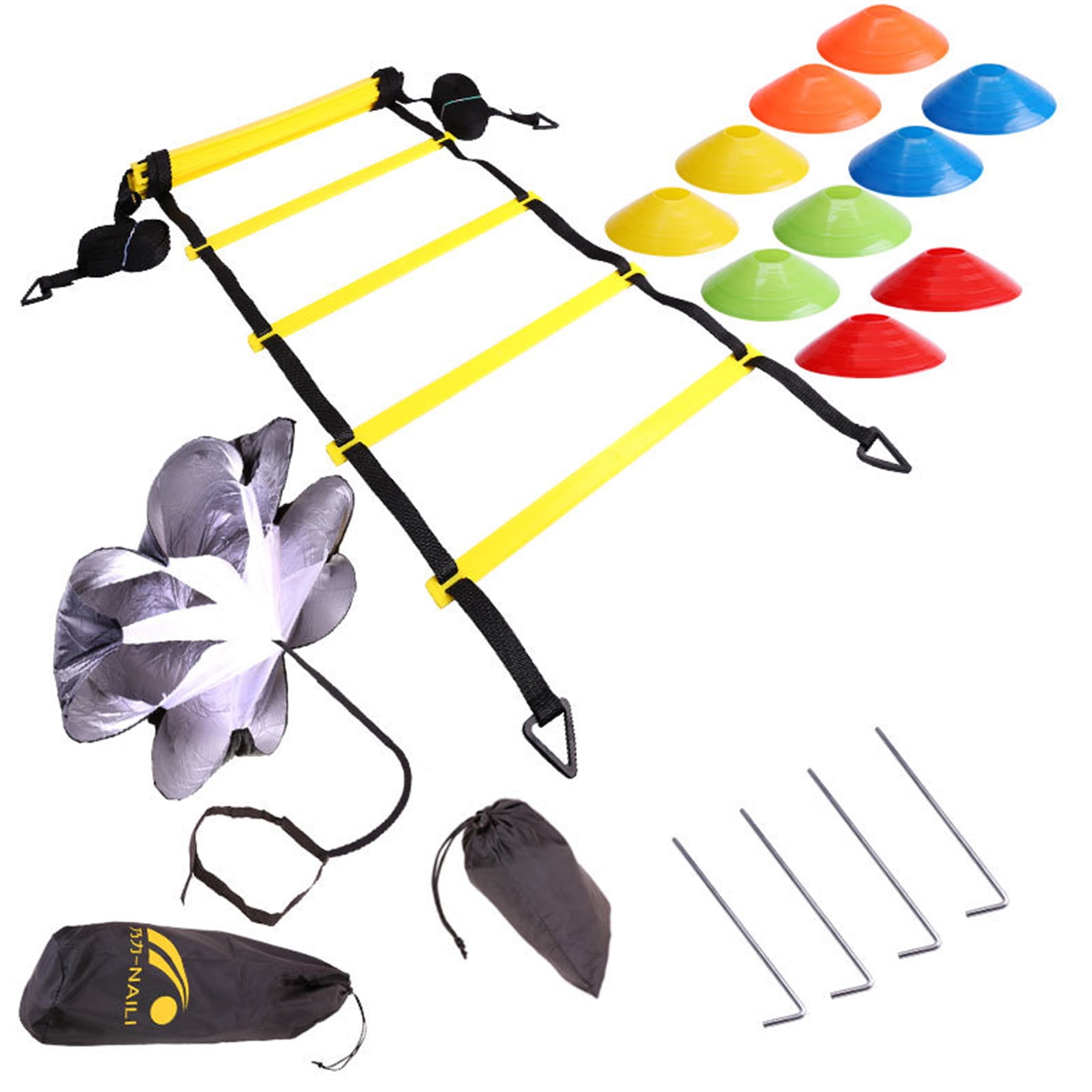 SPRING PARK Sports Speed Agility Training Set - Includes Ladder, Cones ...
