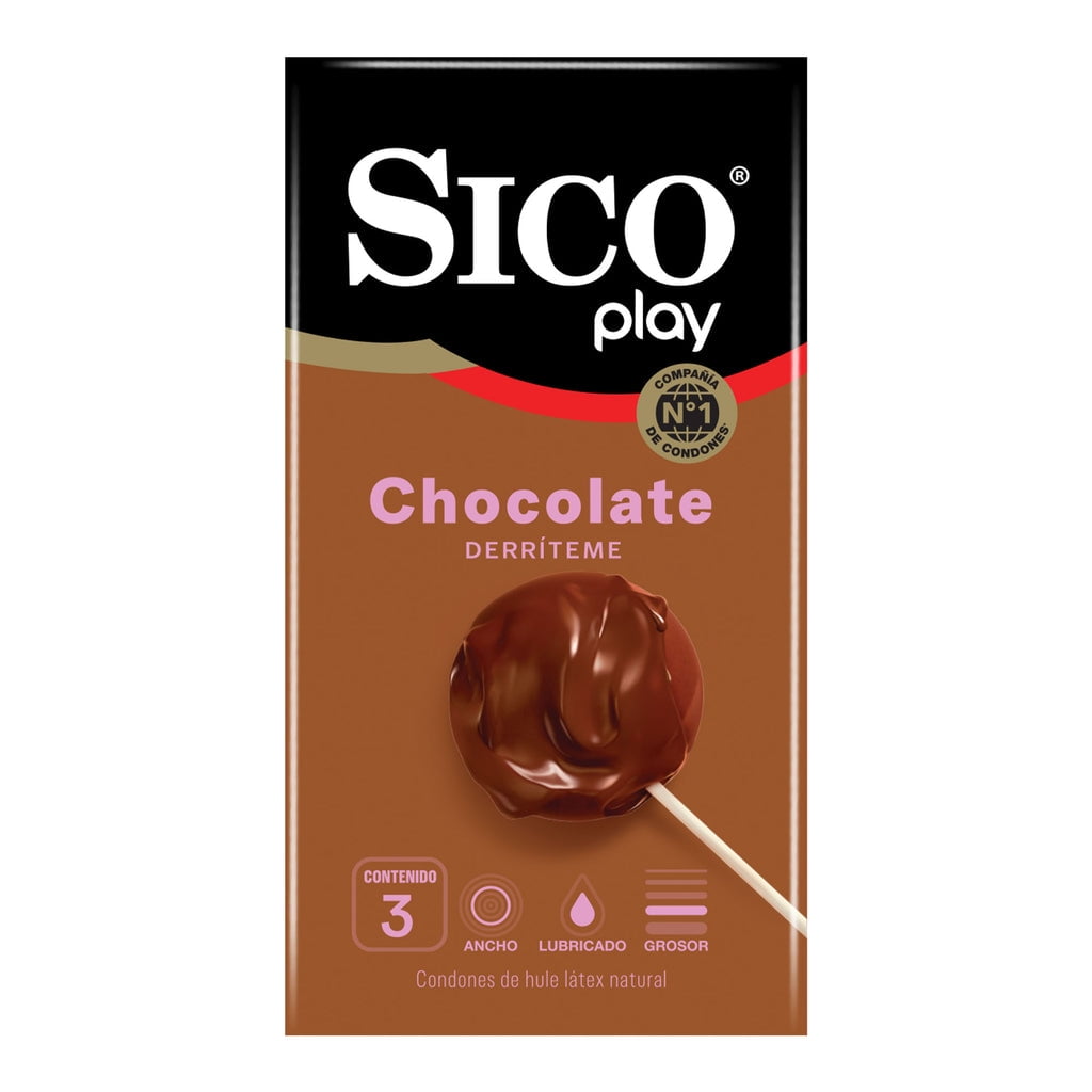 Sico Play - Paq 3 Condones con Sabor - Chocolate Derriteme | Walmart en ...
