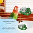 Bird Feeding Bowl with Clip Bird Cage Water Food Cup ABS Material Clear ...