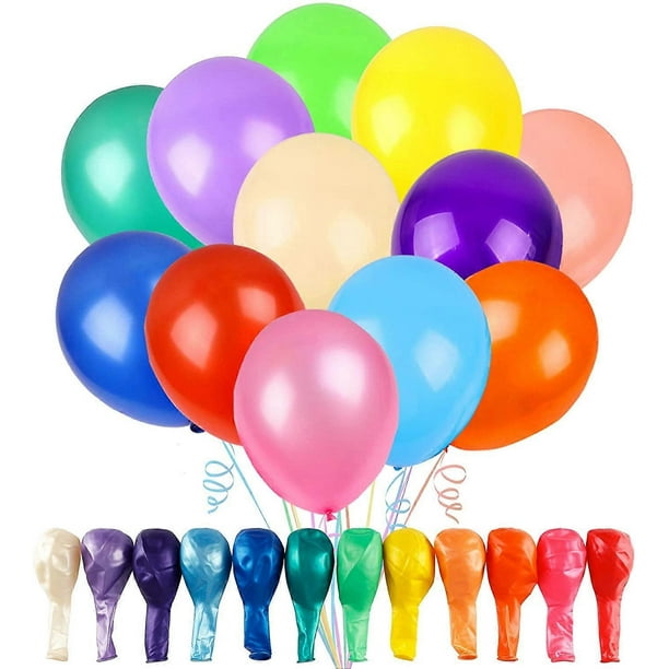 ZHAOCHENG 120 globos de colores surtidos de 12 pulgadas, 12 tipos de ...