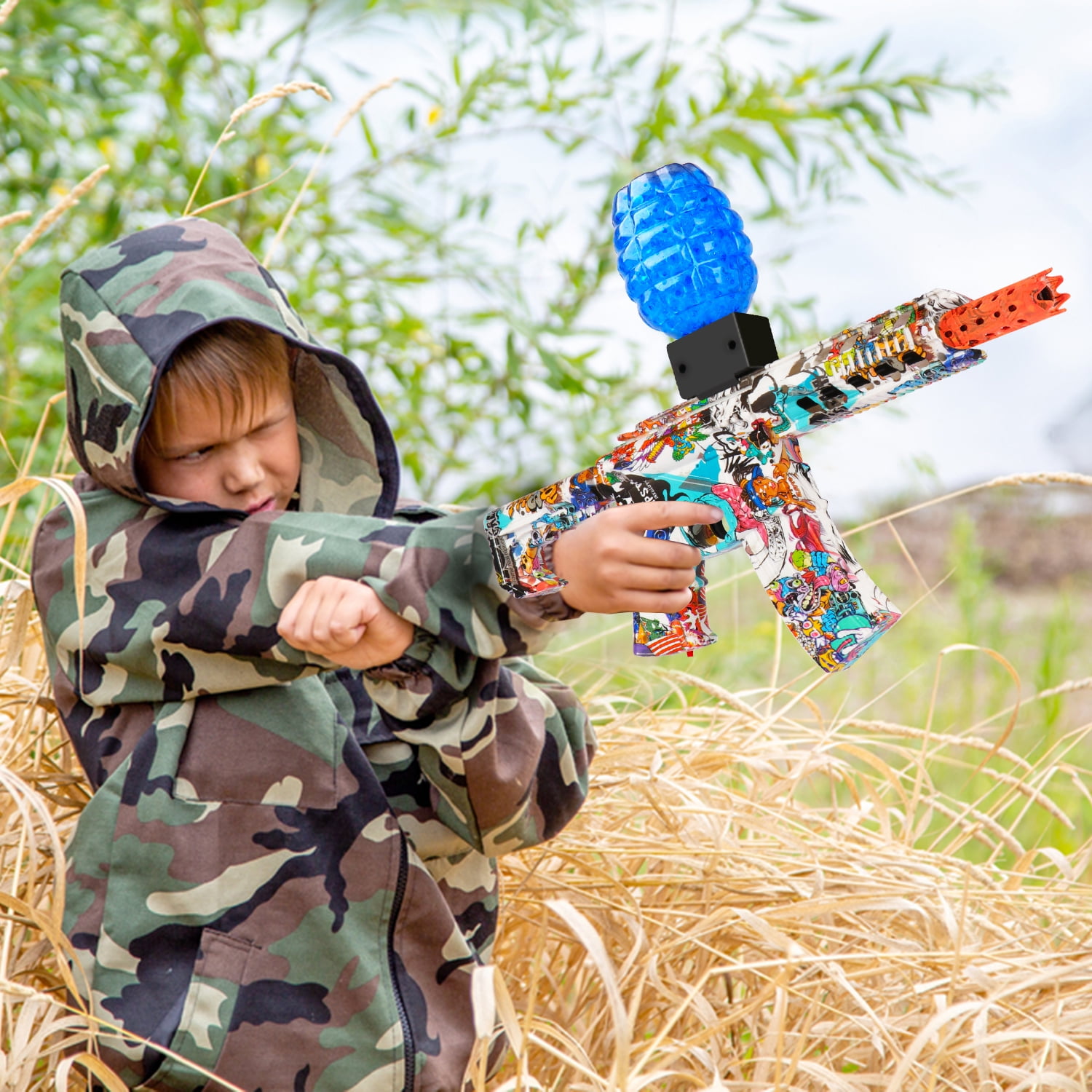 Buy Gel Gun Blaster - Electric Gel Gun for Outdoor Activity Games ...