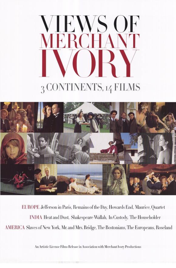 Views of Merchant Ivory - movie POSTER (Style A) (11" x 17") (1995 ...