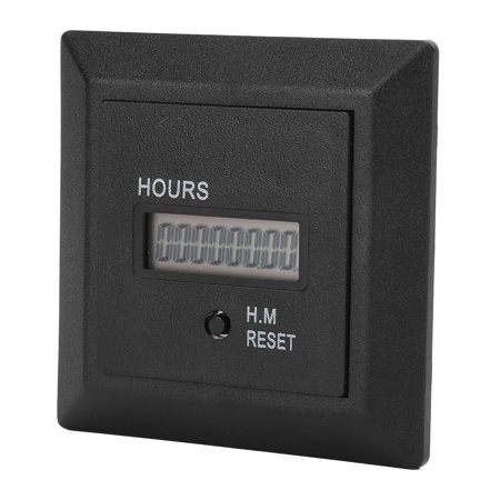 Engine Timer, 100V-250V Digital Hour Meter, With LCD Display ABS For Generator Tractor | Walmart ...