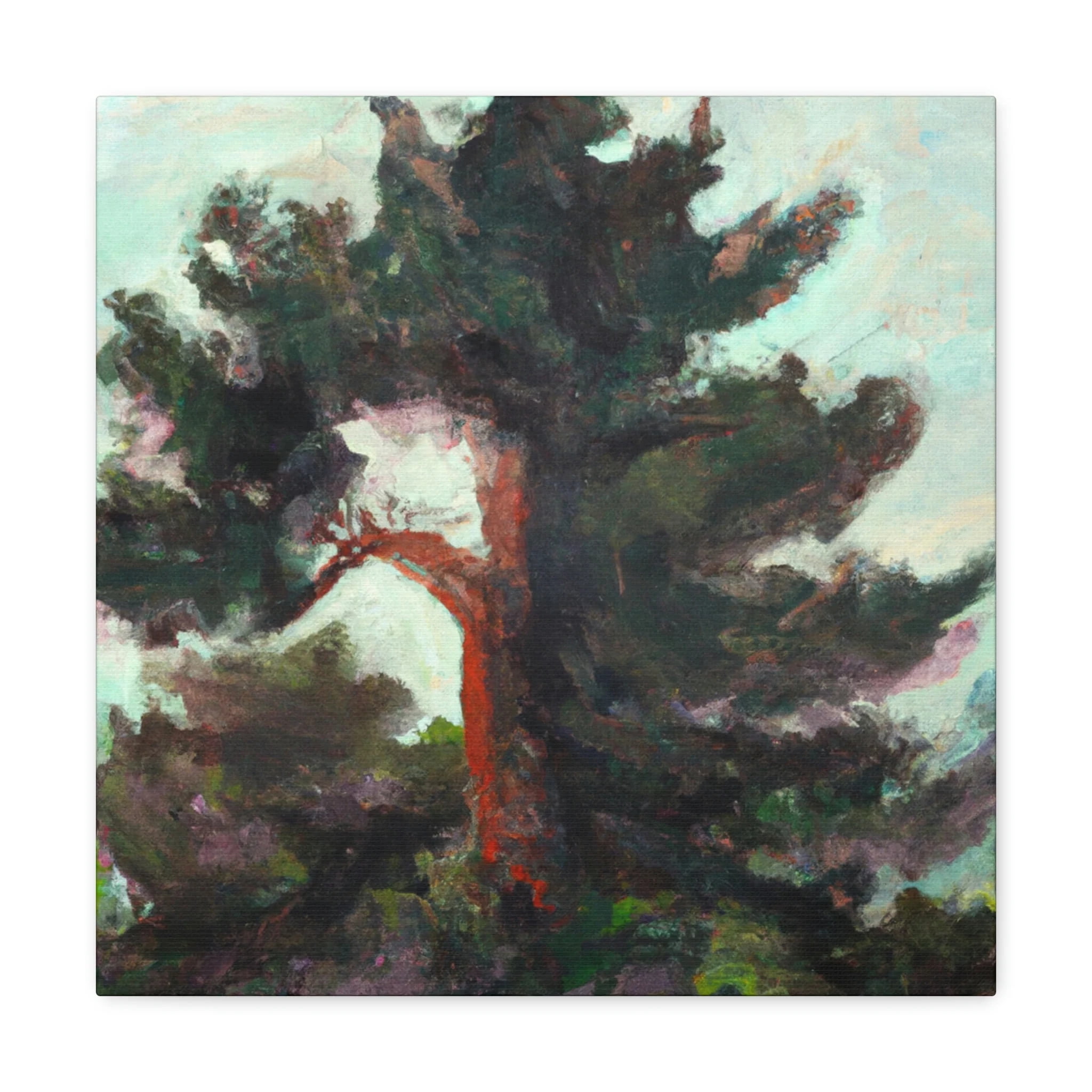 Cedar Tree Expressionism - Canvas - Walmart.com