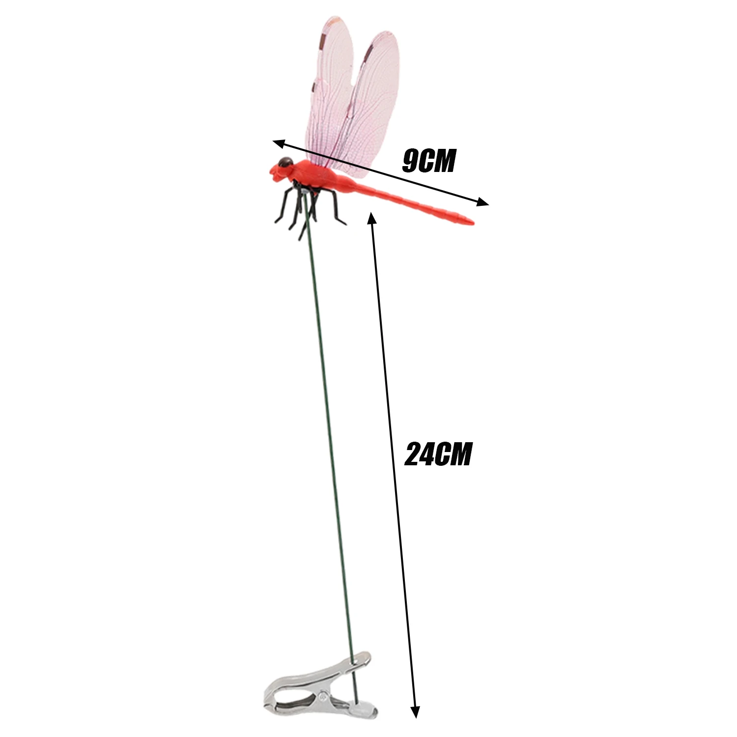 1/20pcs Dragonfly Hat Clips Realistic Simulation Gardening Stakes ...