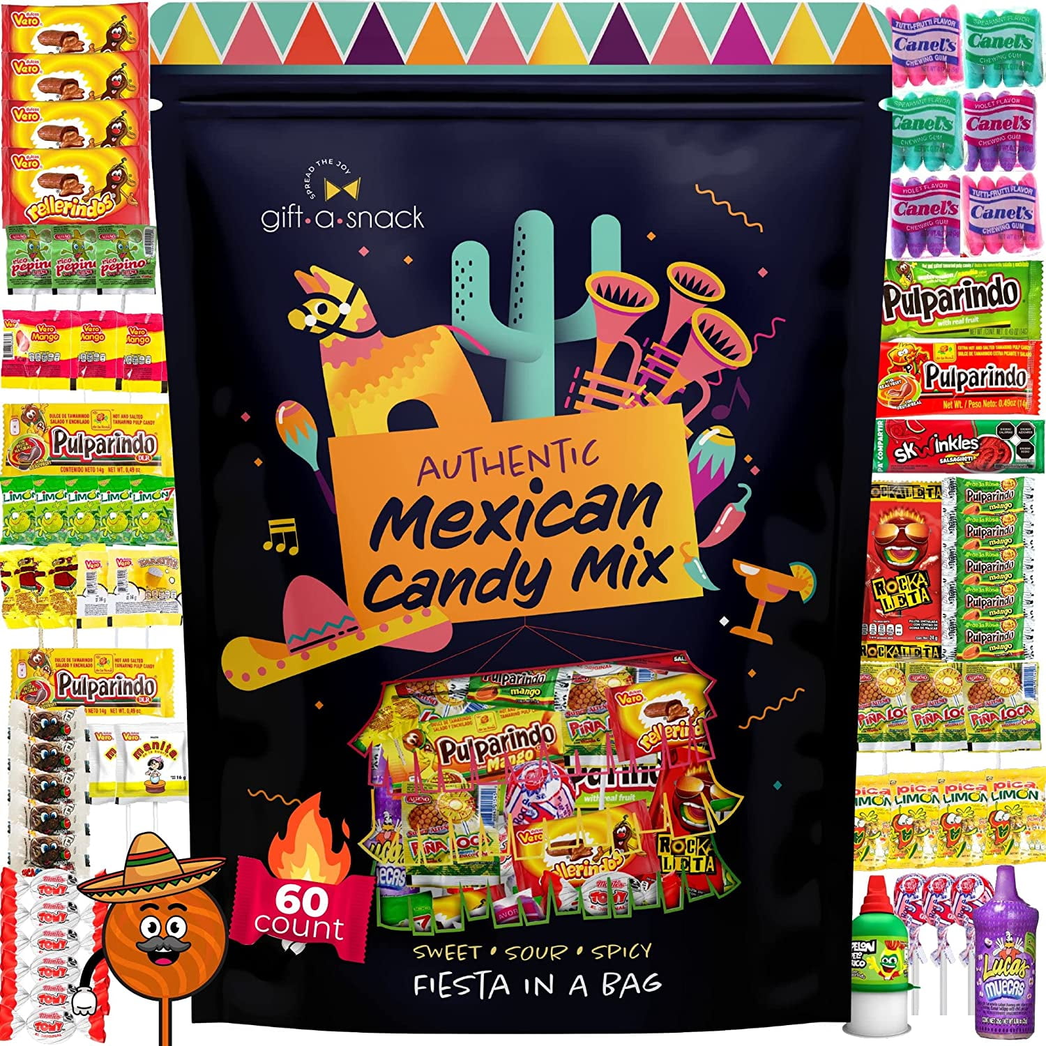 Mexican Candy Variety Pack Mix, Dulces Mexicanos Surtidos, Bulk ...