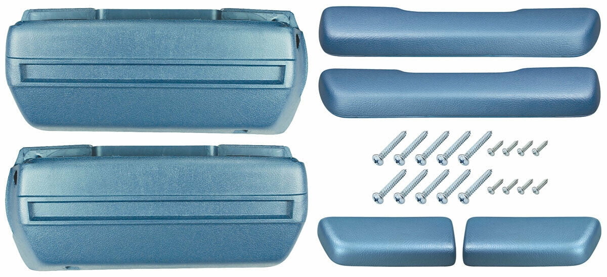 RestoParts Light Blue Armrest Kit w/ Rear Pads 1968-1969 GTO Cutlass ...