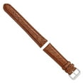 DeBeer 20mm Havana Alligator Grain Leather with Silver-tone Buckle 7.5 ...