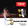 Blue Dual Bell Fishing Bite Alarm with Luminous Color-Changing Tail ...