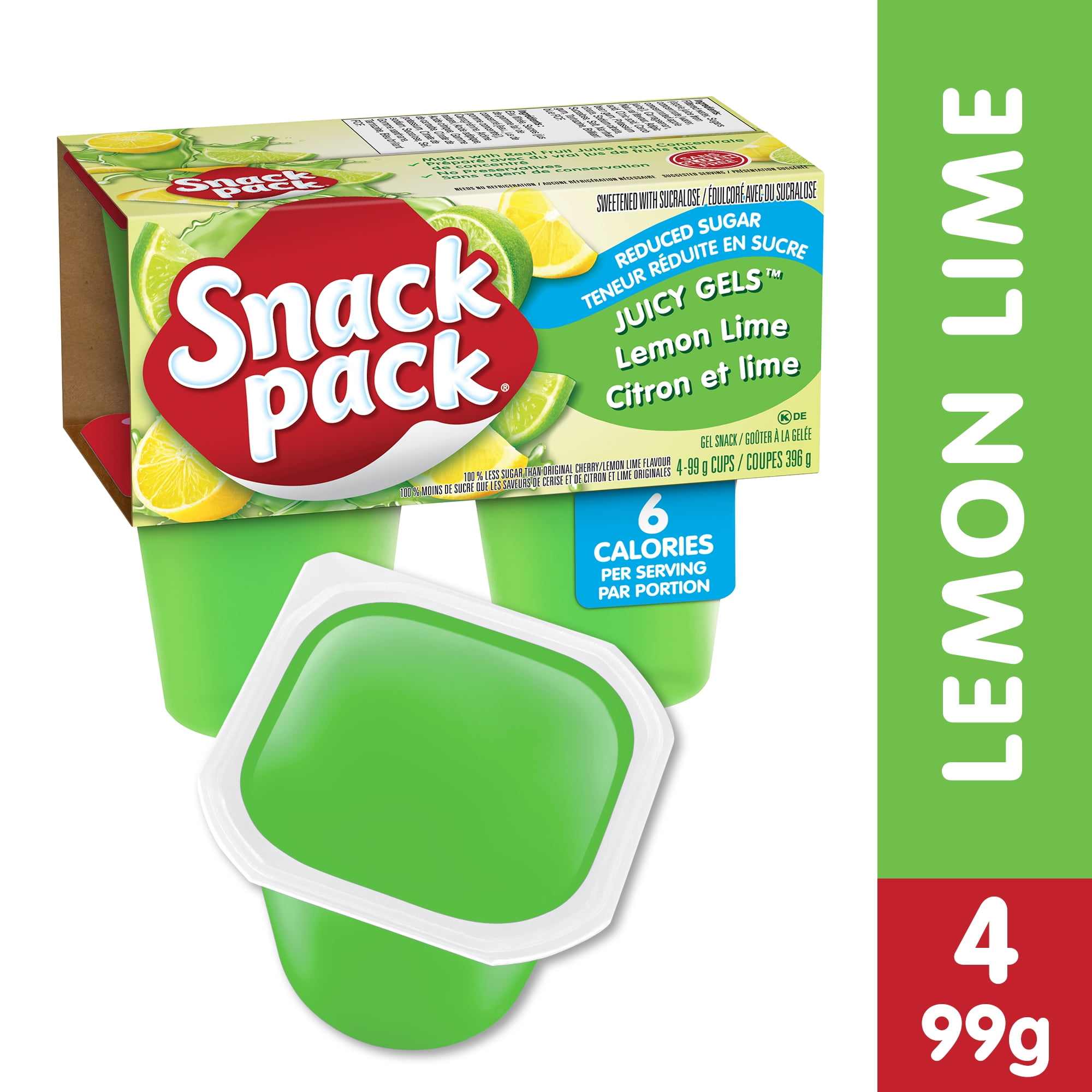 Click here for Snack Pack Juicy Gels Reduced Sugar Lemon Lime Fru... prices