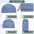 Blue Navy Striped Arch Backdrop Cover, 6FT, Fabric Texture Ocean ...