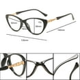 Cat Eye Reading Glasses For Women Fashion Black Hd Resin Blue Light