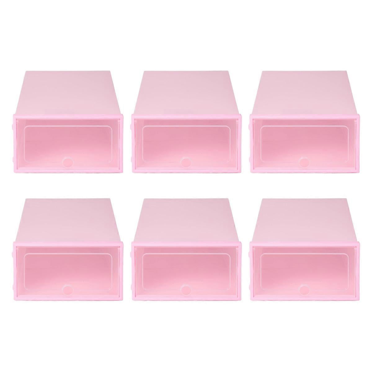 6-Piece Candy Color Shoe Box, parent Plastic Shoe Storage Box, Shoe ...