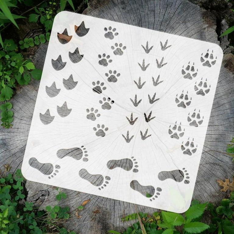 Large Footprint Pattern Footprint Clipart Colored Printable Large