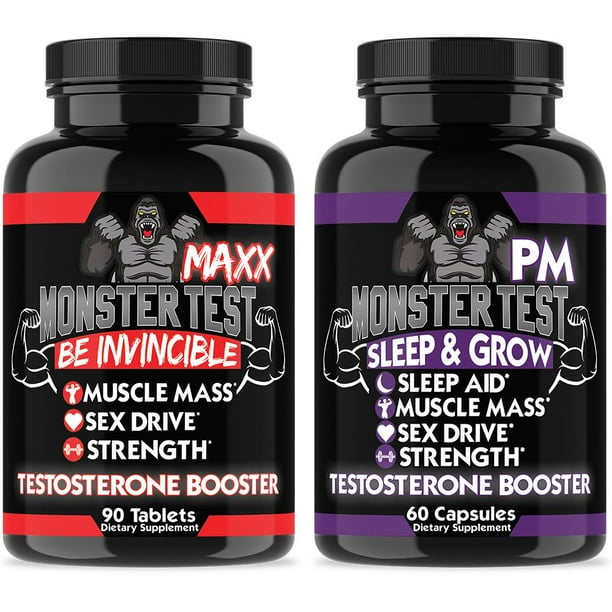 Monster Test Maxx Testosterone Booster High Strength Formula & Monster ...
