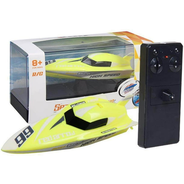 kurtrusly Remote Controlled Boat Kids Outdoor Mini RC Boat 2.4G RC ...