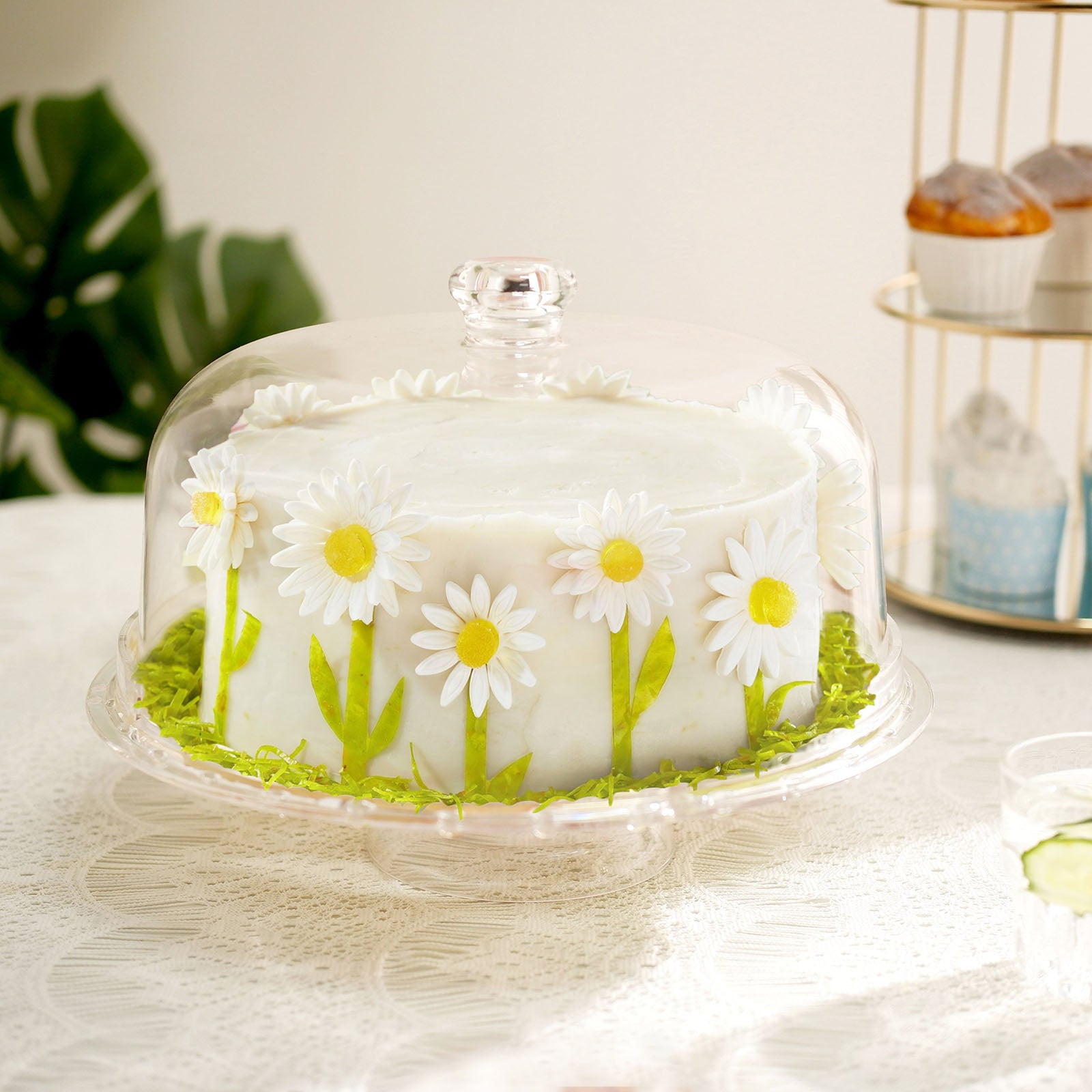 Efavormart 12" Clear Acrylic Cake Stand, Multifunctional Serving ...