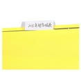 Itselfer 120pcs Hanging Folder Tabs Plastic File Labels Folder Tab Quick Identification For