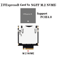 ckepdyeh CFexpress Type B to NGFF M2 Mkey Nvme Extension Adapter Card ...