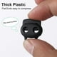 8 Pcs Spring Cord Locks Plastic Cord Fasteners Double Holes Toggle ...