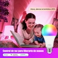 Light Bulbs E27 Smart LED Lamp, 10W WiFi Colour Changing LED RGB Bulb ...