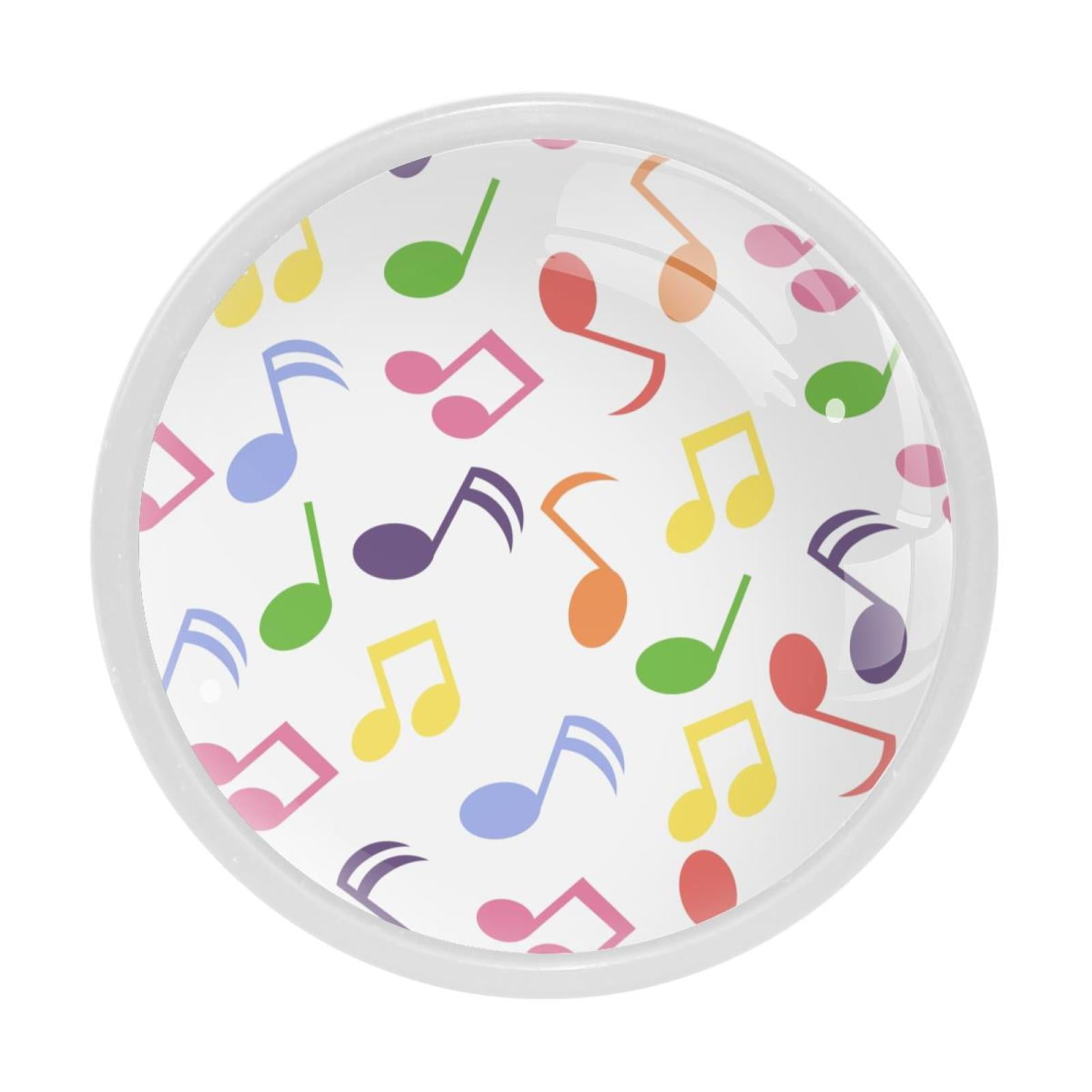 4 Pcs Musical Note Knobs for Kitchen Cabinet Cupboard Dresser Bookcase ...