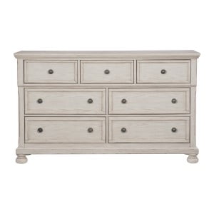 Sea Wind Florida Santa Cruz White Wicker/Rattan 6-Drawer Dresser ...