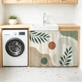 Boho Botanical Cabinet Curtains for Kitchen 11"Wx13"L, Sage Green ...