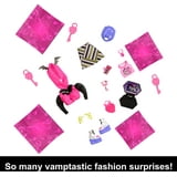 Monster High Neon Frights Draculaura Doll with Coffin Locker and Glow ...