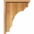 8"W x 14"D x 18"H Pescadero Rough Sawn Corbel w/Backplate, Western Red ...