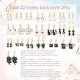 1Set 4Sets 2 Styles Cat Alloy Enamel Pendant Decorations Lobster Claw ...