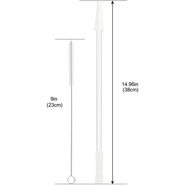 Straws Compatible Gallon Water Bottle BPA , Reusable Adjustable Straws ...