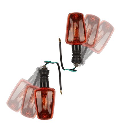 Houkiper 1 Pair Motorcycle Steering Lamp Cornering Turn Signals Light ...