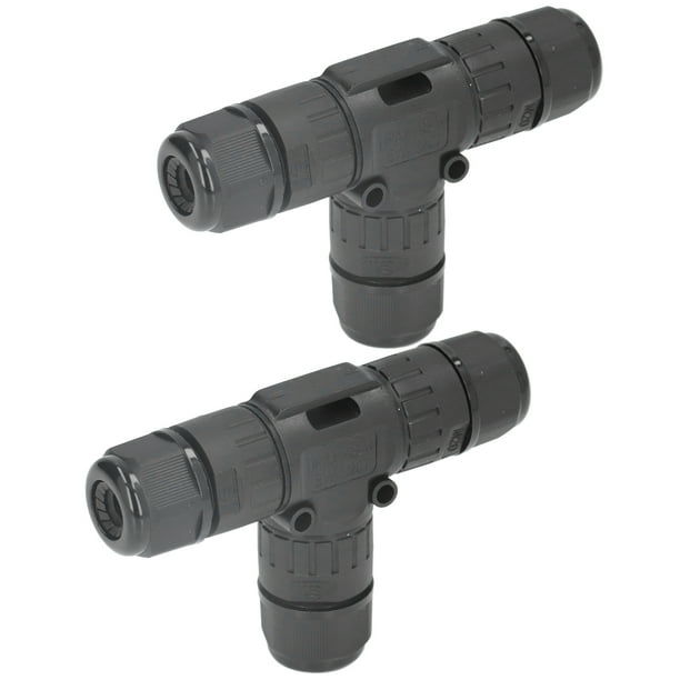 3 Way 3 Wire Junction Box Connector, IP68 Waterproof Connector T Type ...