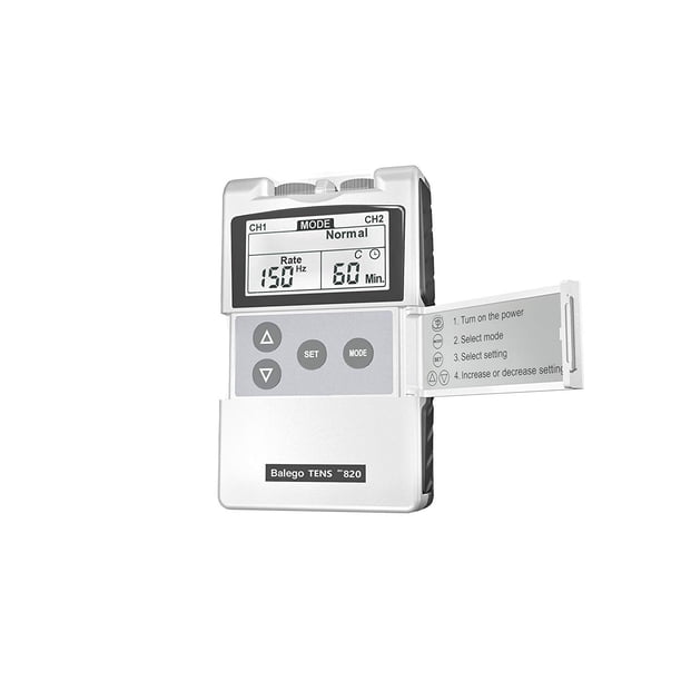 Balego TENS Digital 100mA Edition with Kit and 5 Therapy Modes for Pain ...