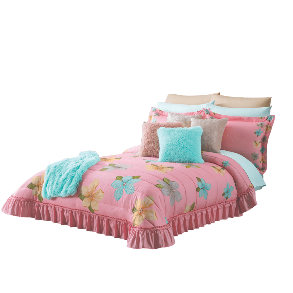 Colcha Sandy Rosa Matrimonial C/Funda Colchas Concord Colchas Concord ...