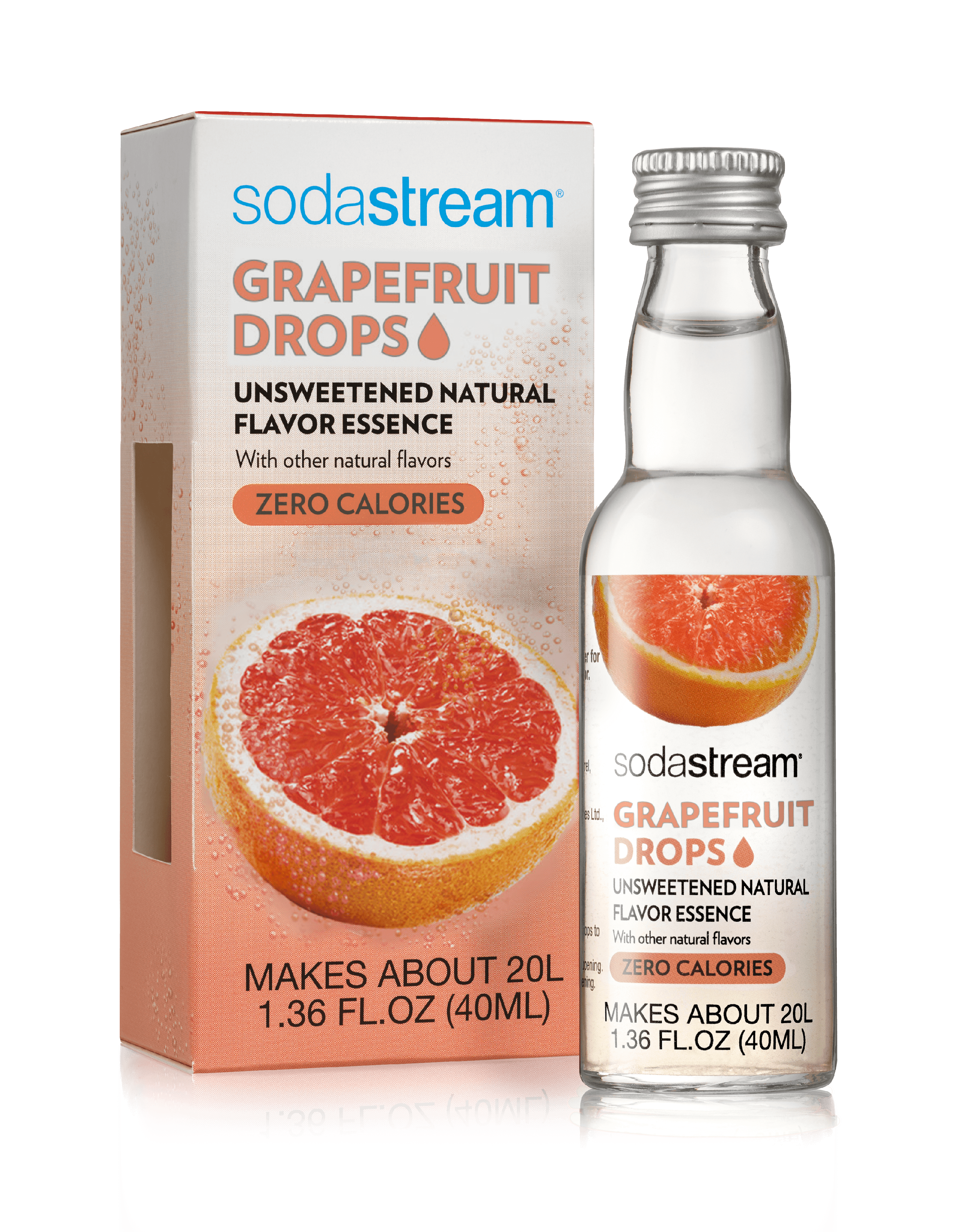 SodaStream 1.36 Fl. Oz. Grapefruit Drops Unsweetened Natural Flavor ...
