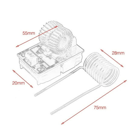 Professional ZVS Low Voltage Induction Heating Power Supply Module 5V ...