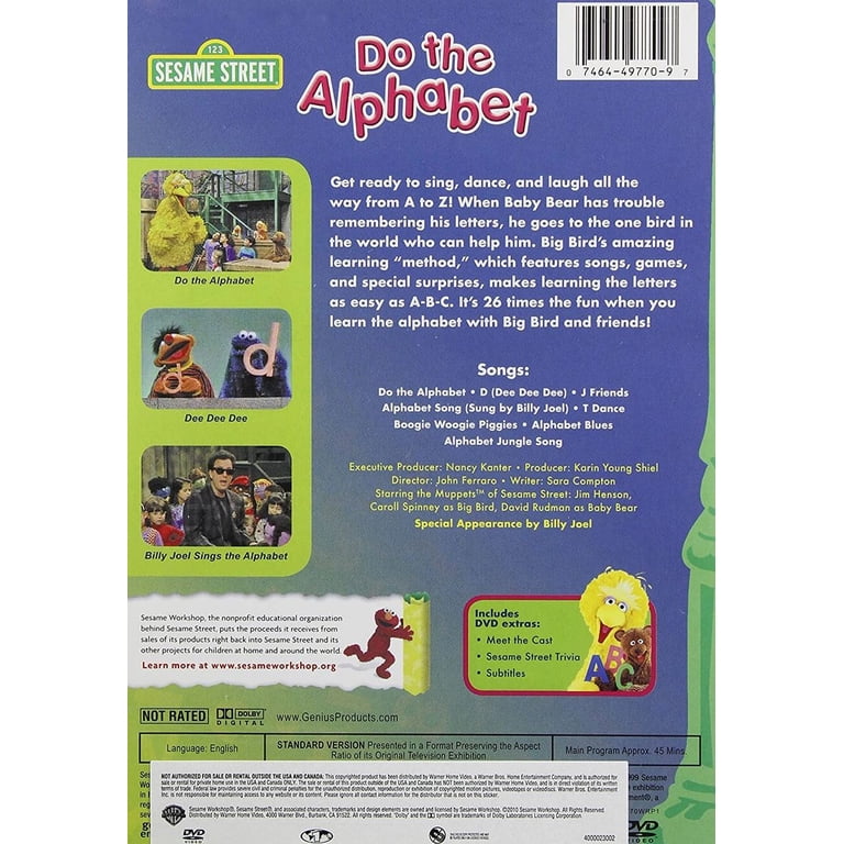 Sesame Street Do The Alphabet Vhs 1996