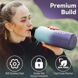 Santeco Stainless Steel Solund Water Bottle 40 fl oz, Blue Purple ...