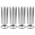 Set of 4 Adjustable Cabinet Legs, Silver Stainless Steel, Fits Tables ...