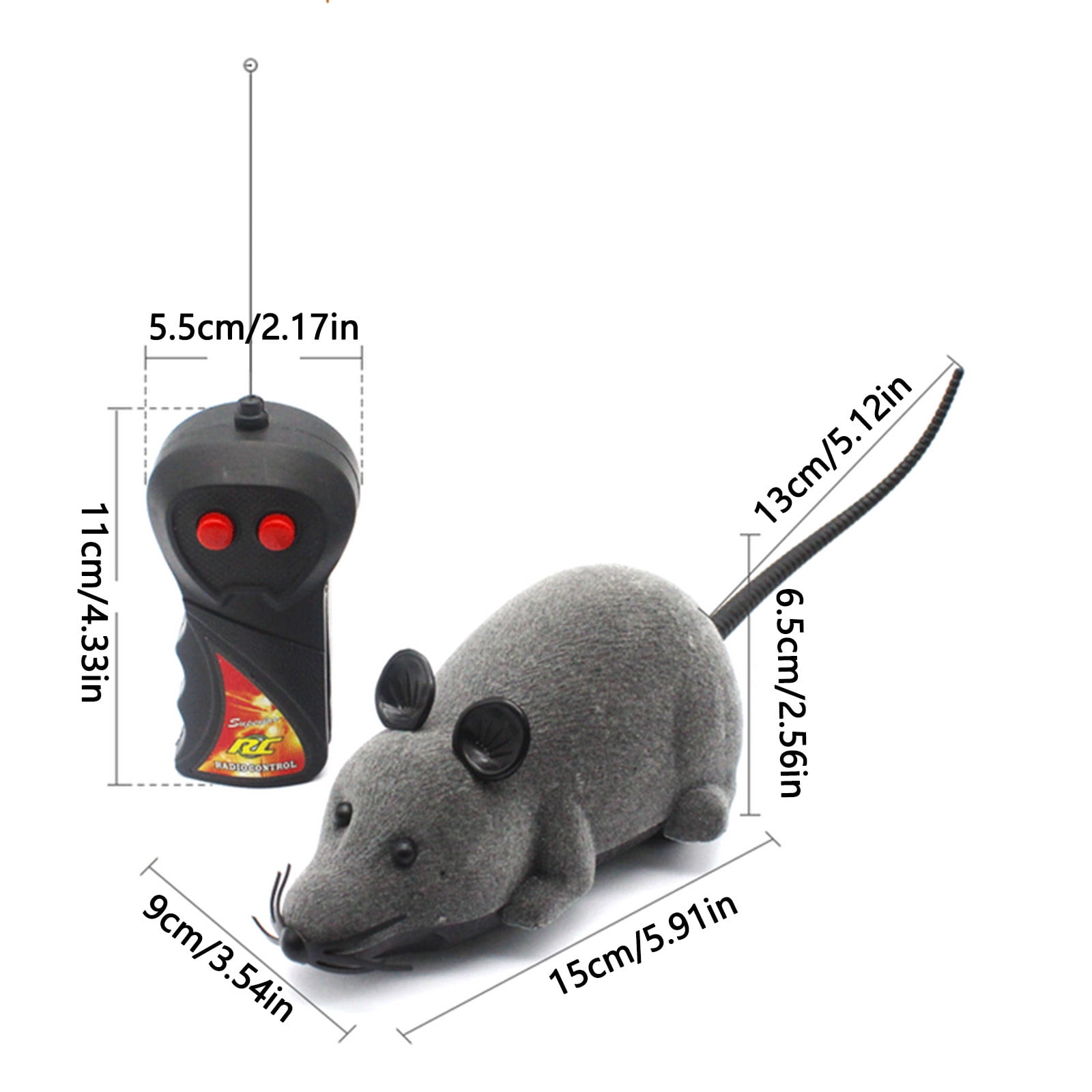 YUEHAO Pet Supplies Electric Mouse Remote Control Pet Toy Mouse Shape ...