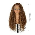 Front Lace Wig Front Lace Wig Womens Highlighted Gradient Wave Long