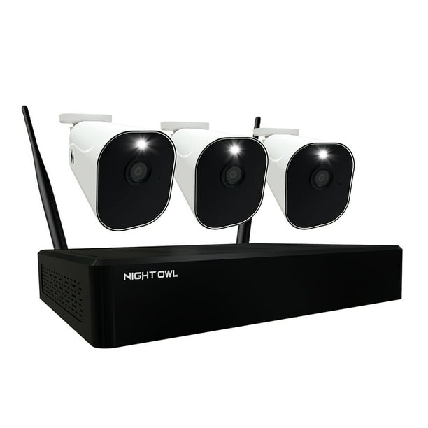Night Owl 10 Channel Wi-Fi NVR, 3 Wire Free Light Cameras & 1TB HDD ...