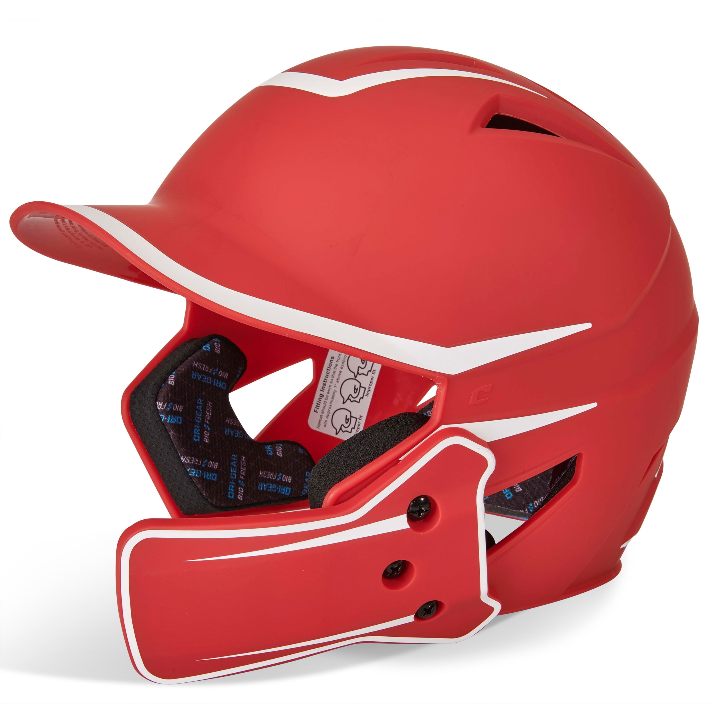 HX Legend Plus Baseball Batting Helmet, Medium, Scarlet, White Trim ...