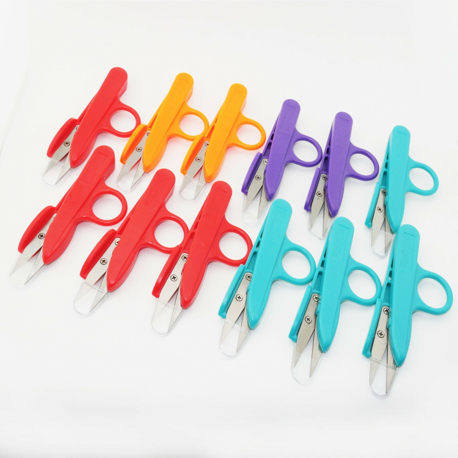 12 Pk. Lightweight Plastic Handle Thread Clippers / Nippers / Cutters ...