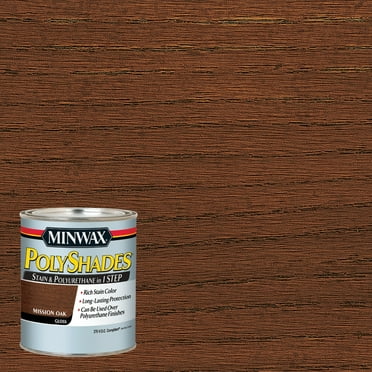 Minwax 214704444 PolyShades - Stain & Polyurethane in 1 Step, 1/2 pint ...