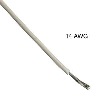 T0817-21-02 - WIRE STRANDED 14AWG 100FT WHITE TC PVC FT1 600V 105C ...